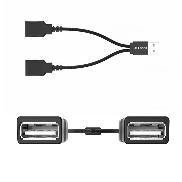 USB-A Cable Power Splitter Black (MFi) – Alldock